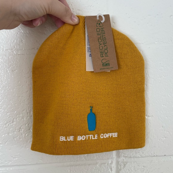 Accessories | Nwt Blue Bottle Coffee Beanie In Mustard | Poshmark
